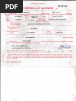 Kenyan Birth Certificate Sample PDF | PDF