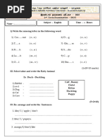 Grade 3 English Exam Papers PDF | PDF | Classroom