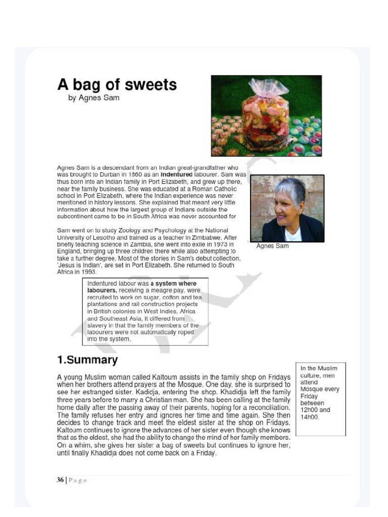 A Bag of Sweets | PDF
