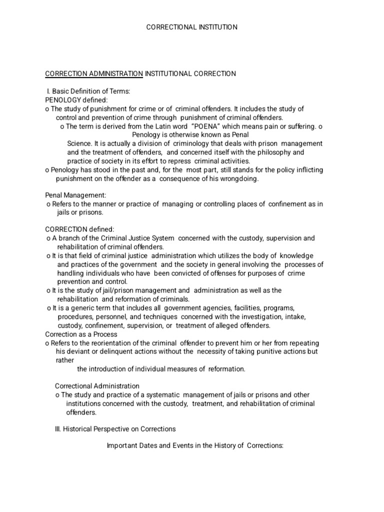 State-Provided Punishment in Penology | PDF | Prison | Crimes