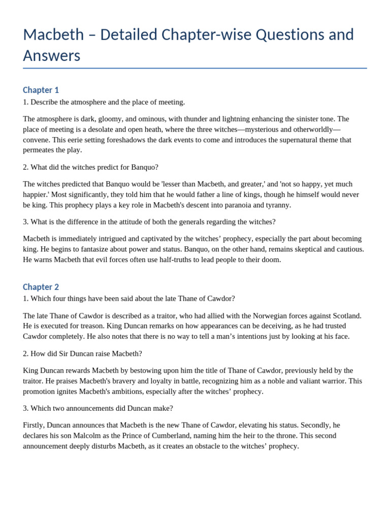 Lady Macbeth's Soliloquy Analysis | PDF | Macbeth | Shakespearean Tragedies