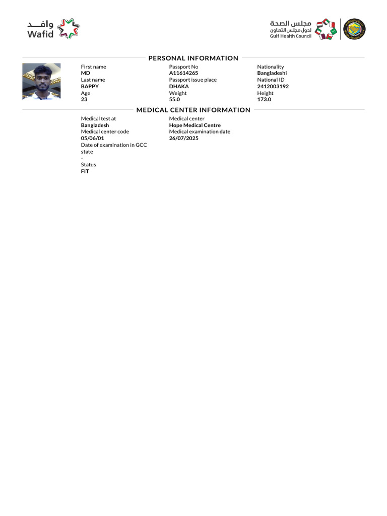 Medical Status | PDF