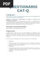 Questionário CAT-Q: Camuflagem Autística | PDF | Espectro do autismo ...