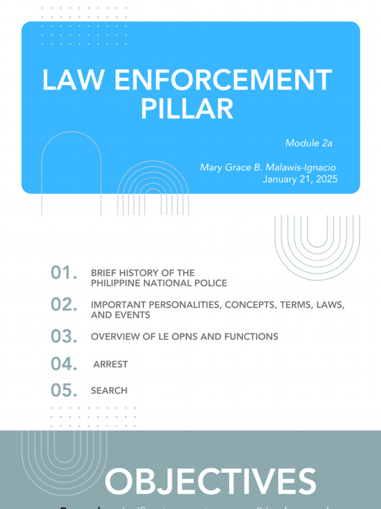 m2 Law Enforcement Pillar | PDF
