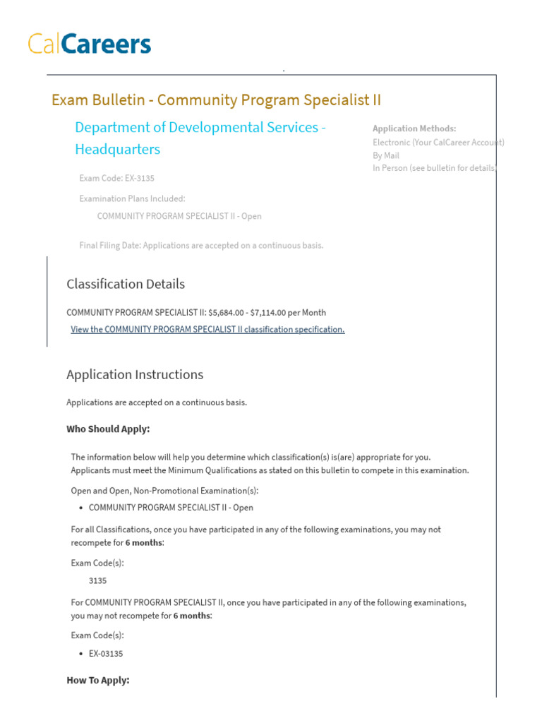Community Program Specialist II Exam Guide | PDF | General Educational ...