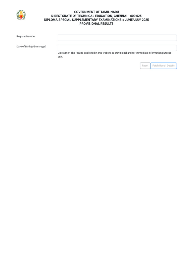 Diploma Supplementary Results 2025 | PDF