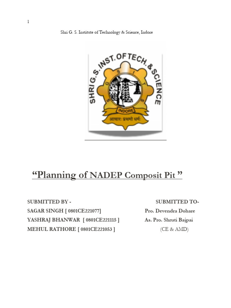 NADEP Compost Pit Planning Report | PDF | Compost | Manure