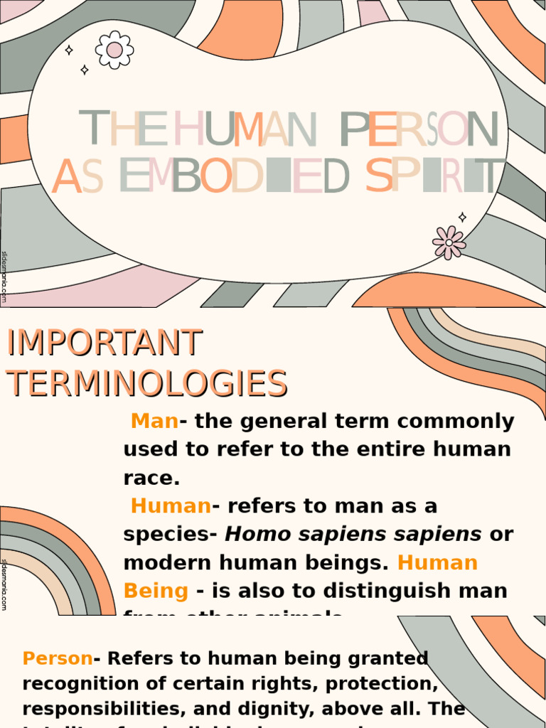 Understanding Human Personhood Concepts | PDF | Soul | Awareness