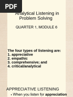 Understanding the Four Listening Types | PDF | Nonverbal Communication ...