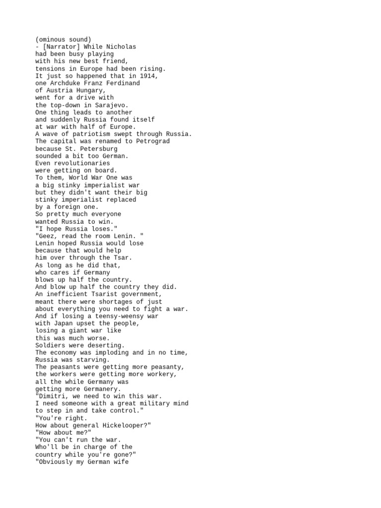 (English) The Russian Revolution - OverSimplified (Part 2) (DownSub ...