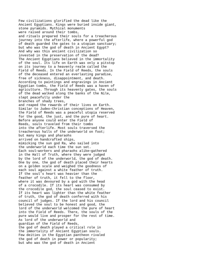 (English) Anubis - The Egyptian God of Death (DownSub - Com) | PDF ...