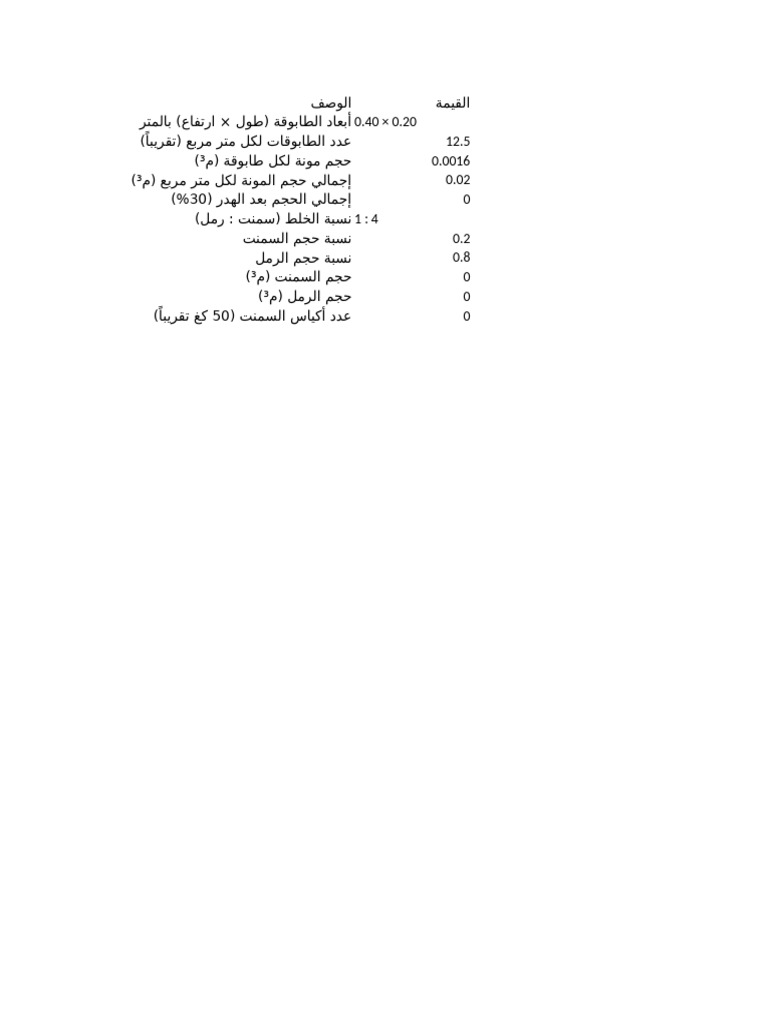 Mortar Calculator Block Wall | PDF