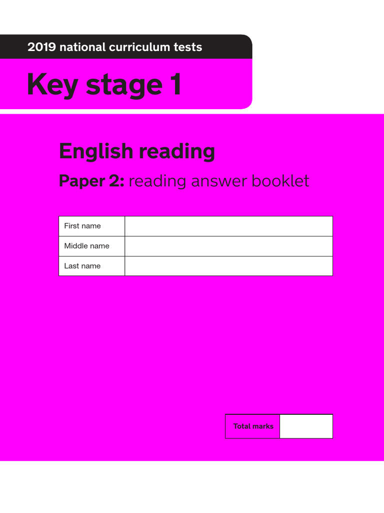 2019 Key Stage 1 English Reading Test | PDF | Copyright