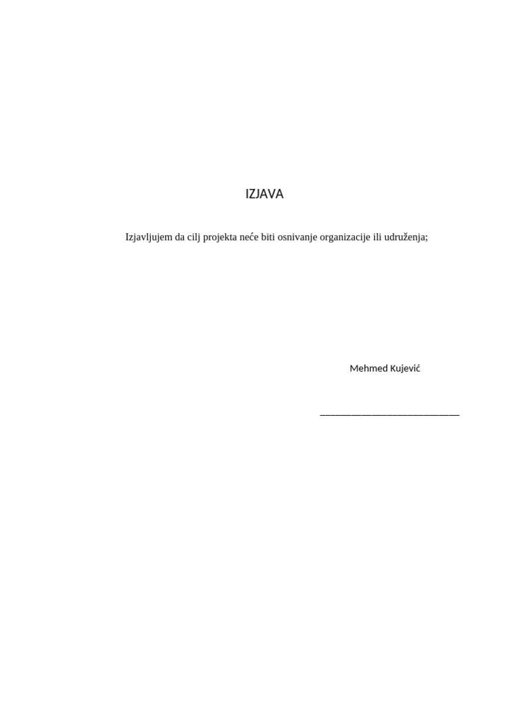 Izjava 5 | PDF