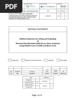 Method Statement Container Unloading | PDF | Crane (Machine)