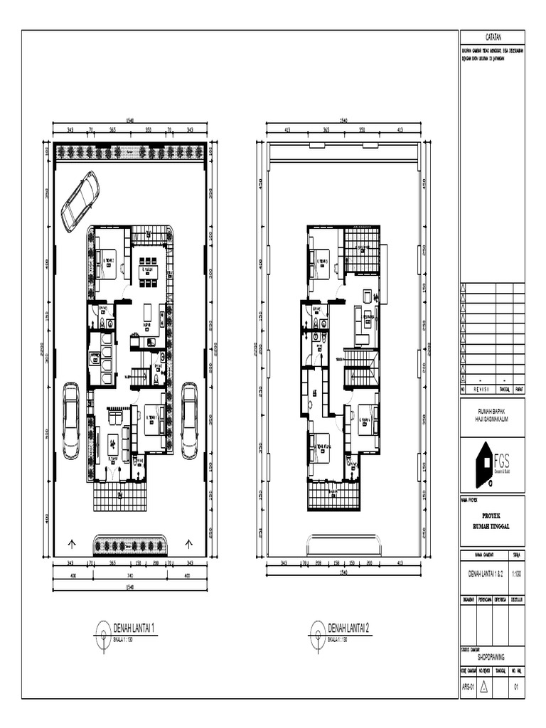 Denah Rumah Bapak Haji Sasmakalim Kemayoran-1 | PDF
