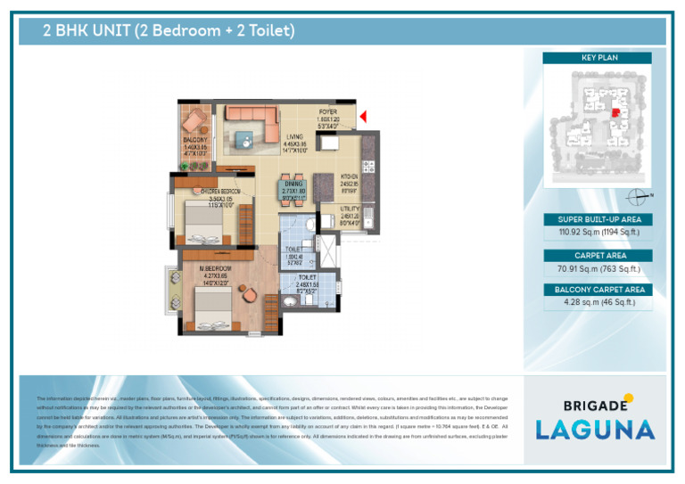 Brigade Laguna Floor Plan Details | PDF