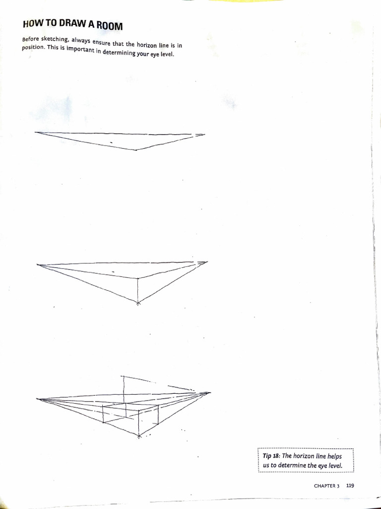 How To Draw A Room. Drawing Masterclass | PDF | Horizon | Geometry