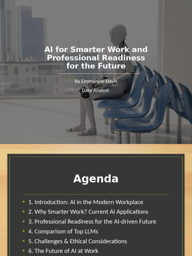 AI Smarter Work Presentation Enhanced | PDF | Artificial Intelligence ...