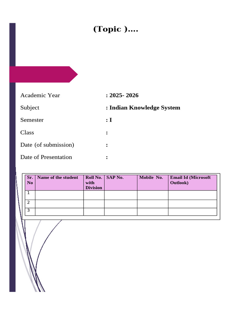 IKS ICA-II Assignment Template | PDF | Vedas