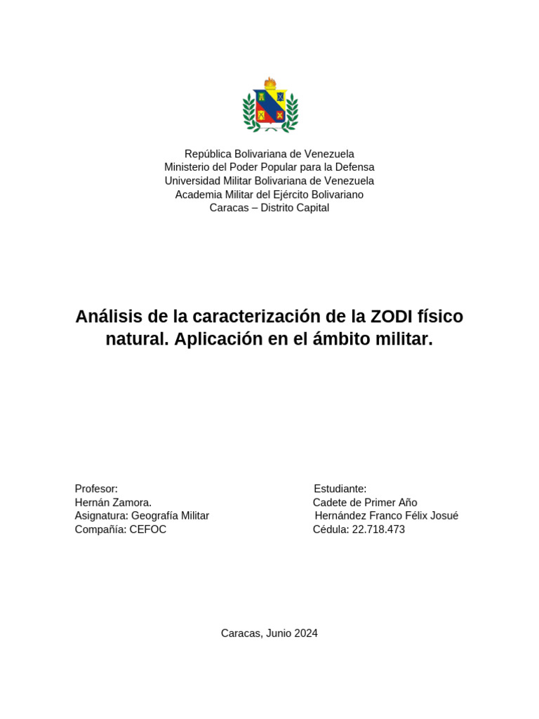 Análisis de la ZODI en Oriente de Venezuela | PDF | Venezuela | Conflictos