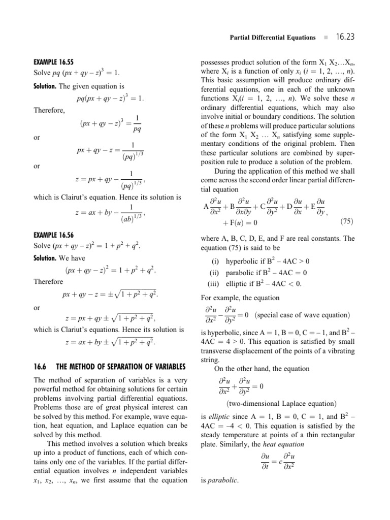 Wave Heat | PDF | Equations | Boundary Value Problem