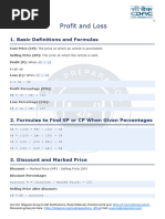 Profit and Loss Formulas Explained | PDF