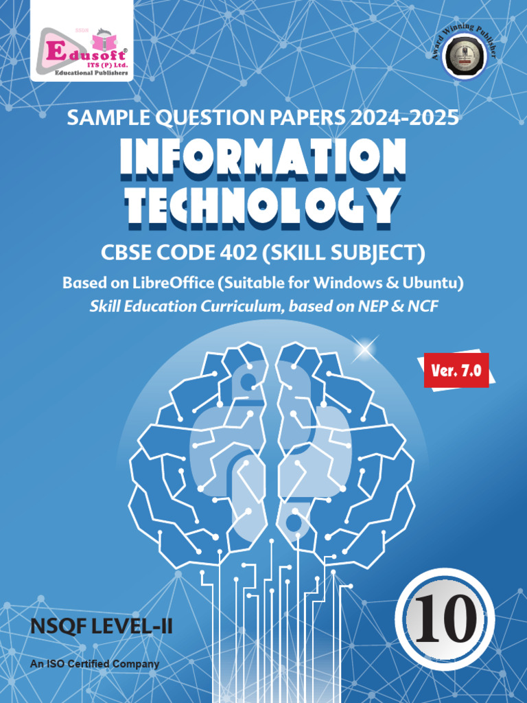 Class X - Sample Question Papers - Information Technology - Cbse Code ...