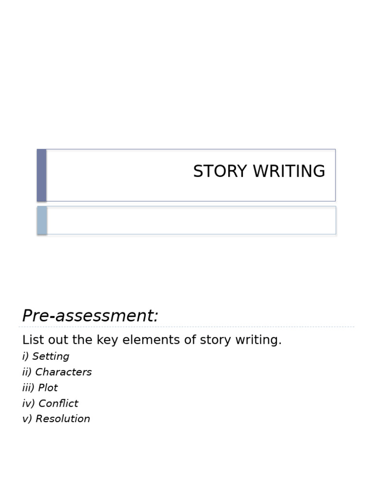 Story Writing Guide for Class 8 | PDF