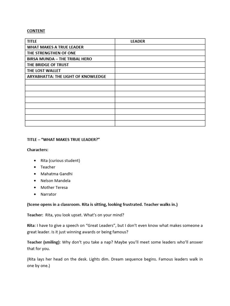 Scerterial Skit | PDF