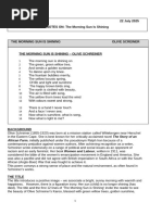 The Morning Sun Is Shining-Olive-Schreiner | PDF | Poetry | Grief