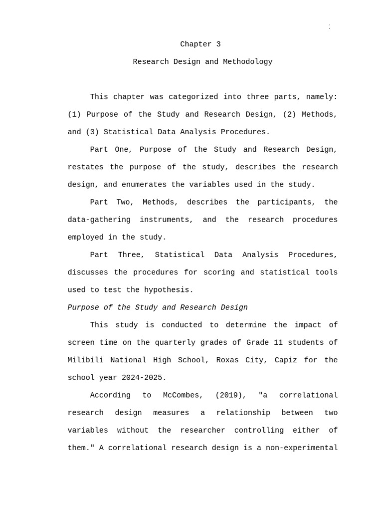 Nene Research Chap3 | PDF | Statistics | Methodology