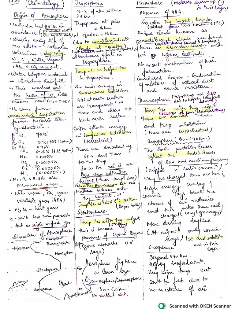 Climatology Notes | PDF