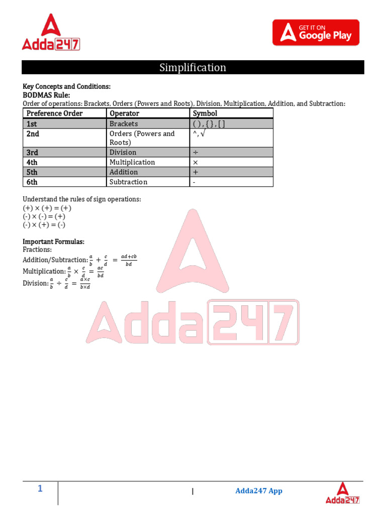 Simplification | PDF