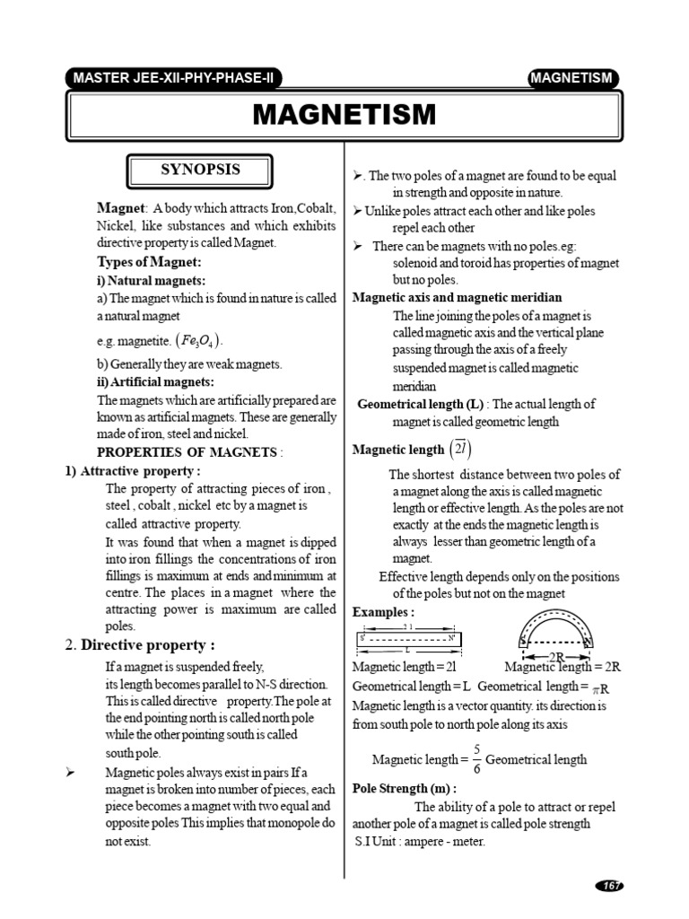 Understanding Magnetism: Types & Properties | PDF | Magnetic Field ...