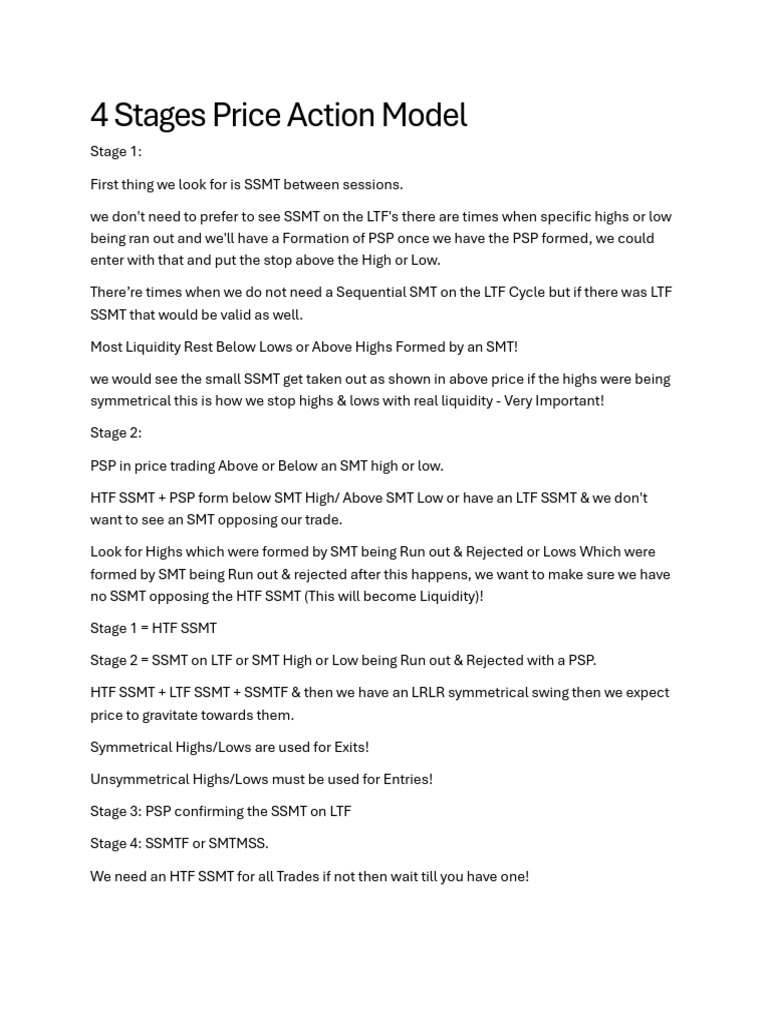 4 Stages Price Action Model | PDF