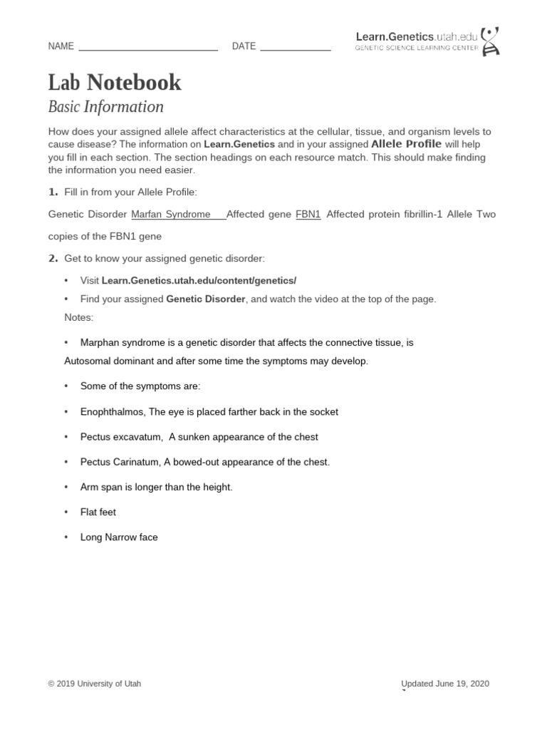 Understanding Marfan Syndrome Genetics | PDF | Genetics | Dominance ...