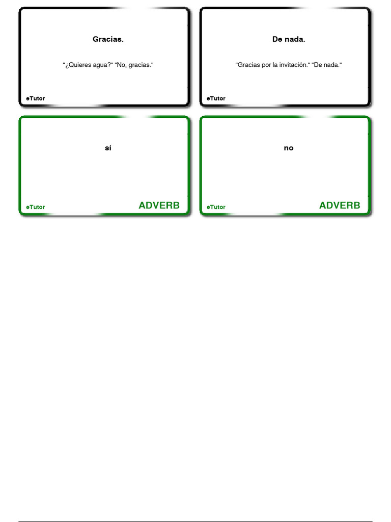 Dziekuje, Nie Ma Za Co - Flashcards | PDF