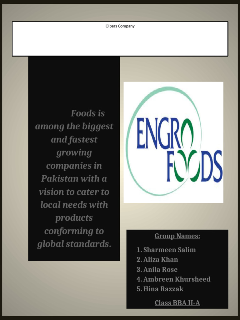 Olpers Company: Growth and Strategy Insights | PDF | Brand | Employment