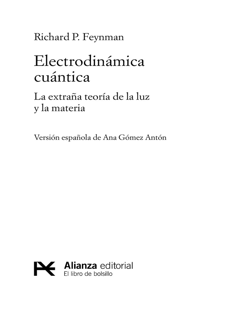 Biografía de Richard Feynman y QED | PDF | Ligero | Richard Feynman