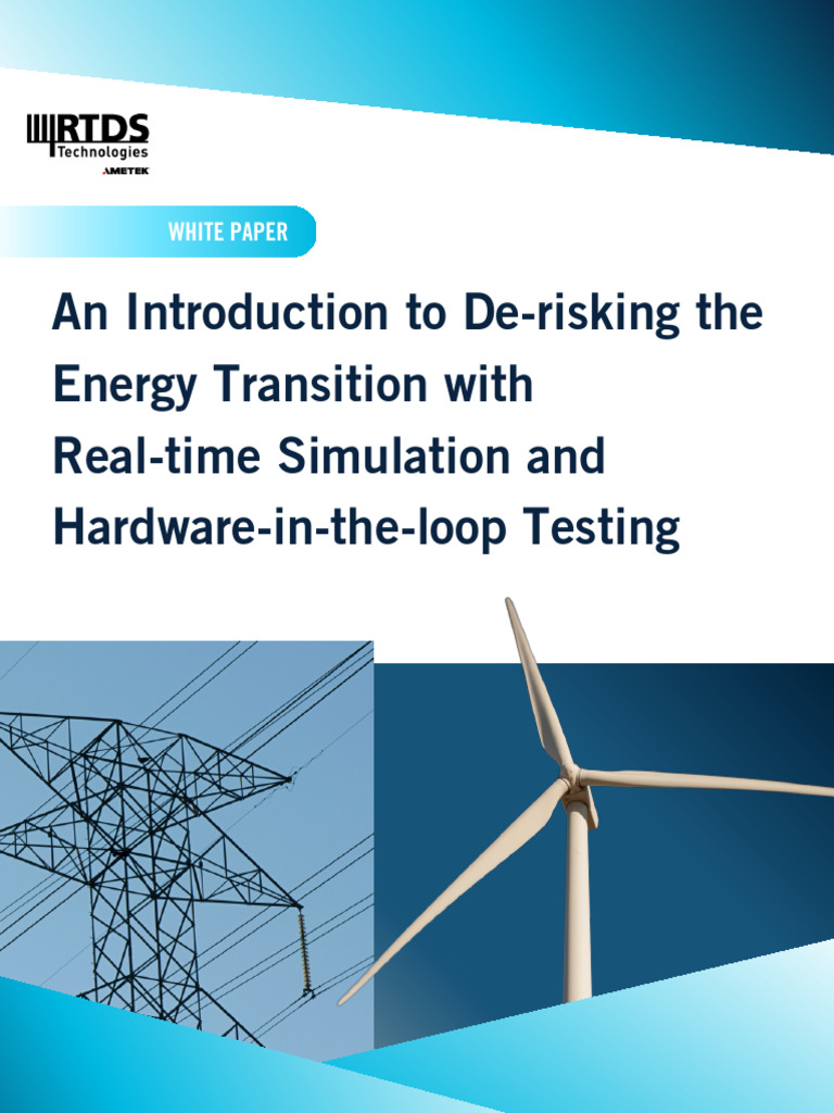 Intro To De-Risking The Energy Transition With Real-Time Simulation and ...