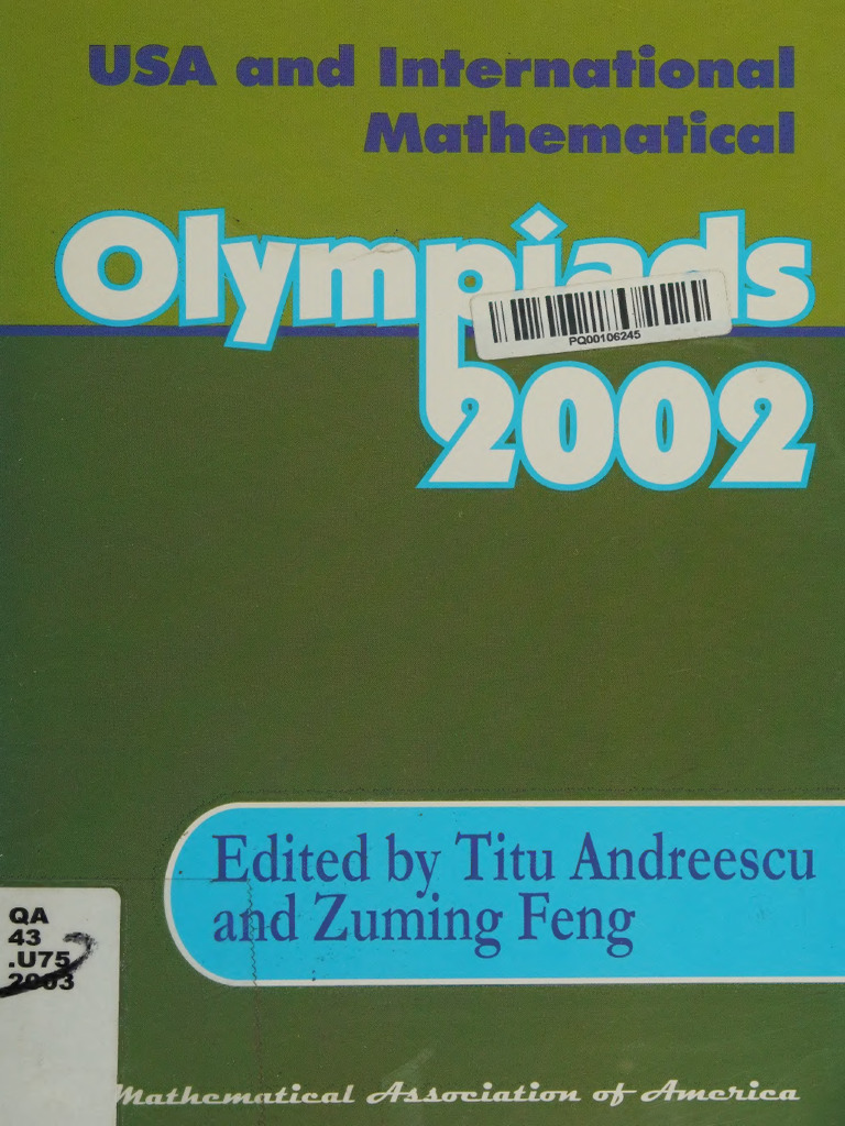 USA and International Olympiads 2002 | PDF | Zero Of A Function ...