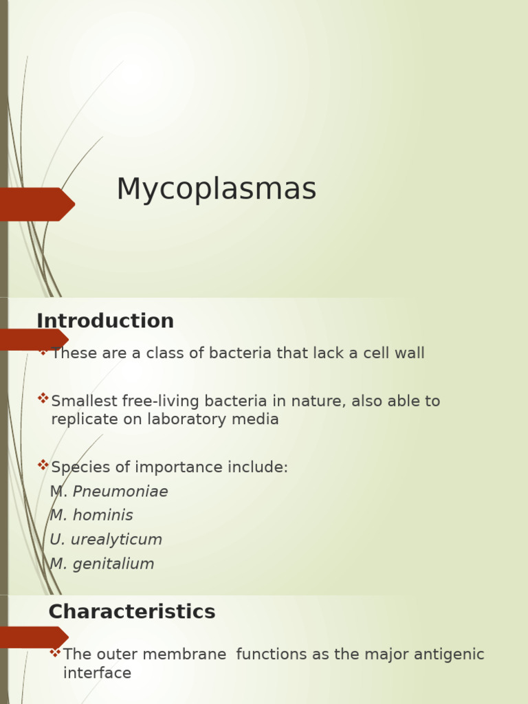 Mycoplasma Pneumoniae Overview | PDF | Immunology | Medical Specialties
