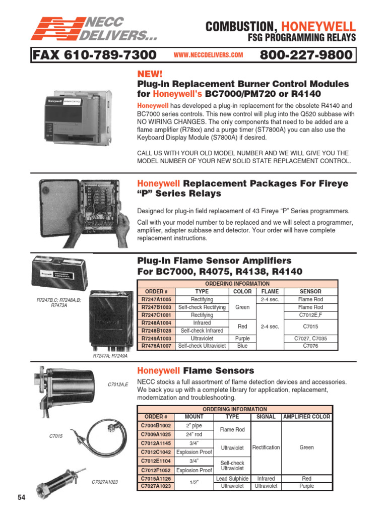 Honeywell Flame Control Replacement Modules | PDF | Rectifier | Electronics