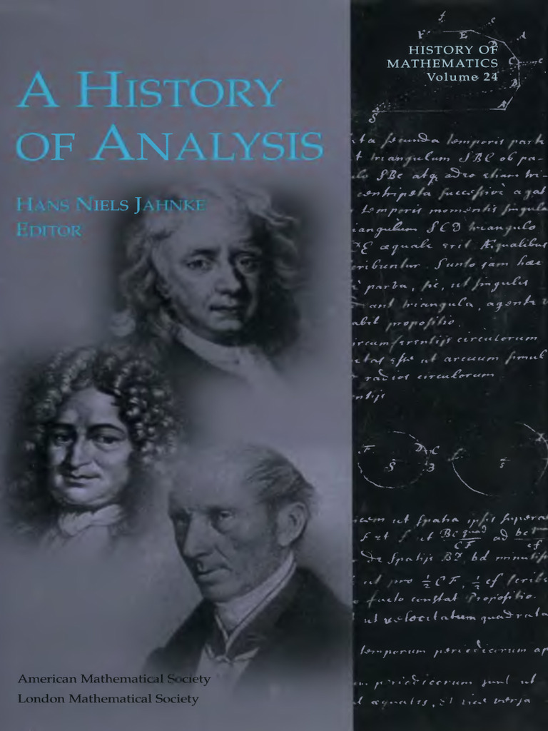 A History of Analysis (History of Mathematics, V. 24) (History of ...