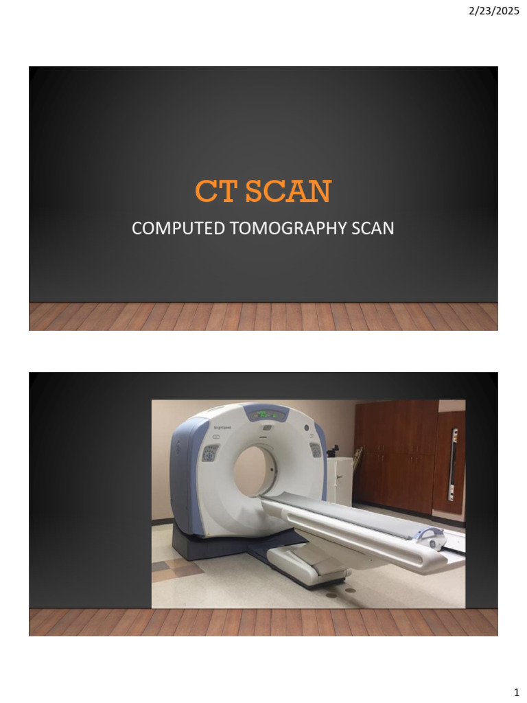CT Scan | PDF
