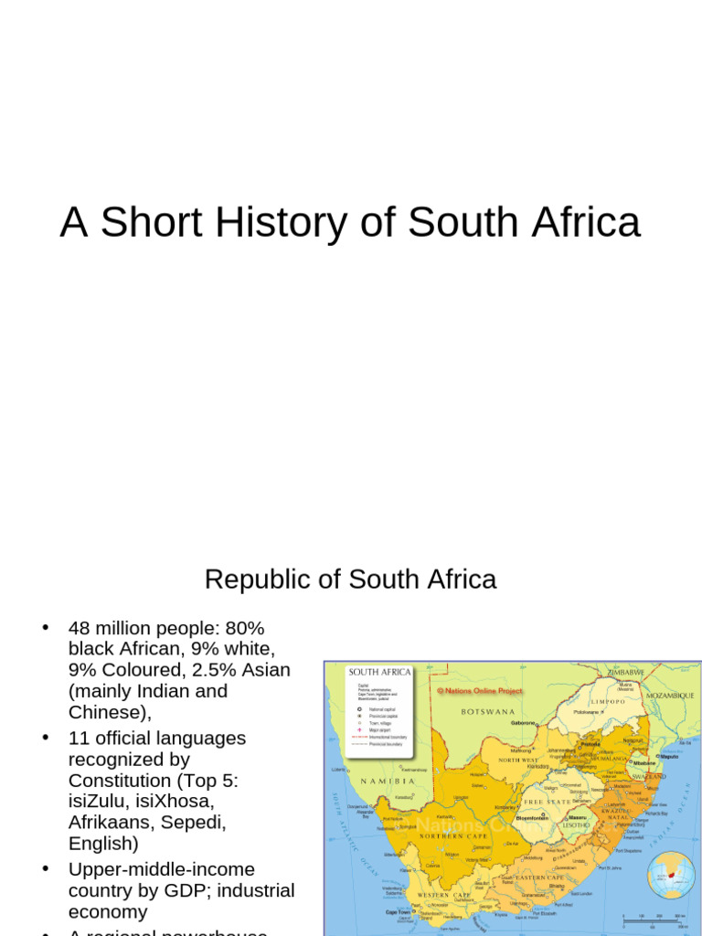 A Short History of South Africa | PDF | South Africa | Apartheid