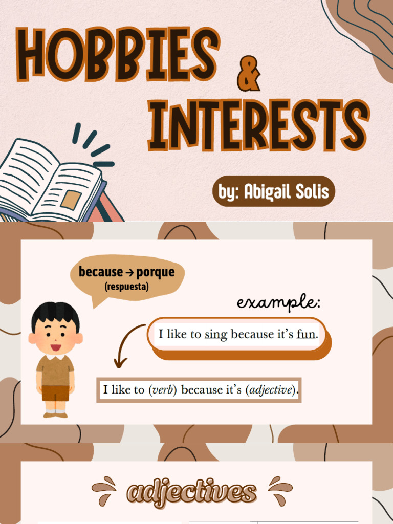 Session 11 & 12 - Hobbies and Interests III | PDF