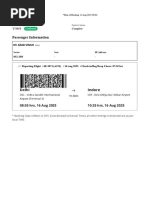 Sample IndiGo Ticket | PDF