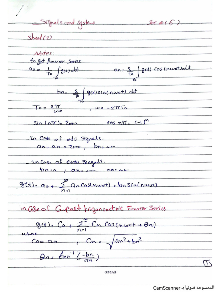 Signal and Systems - Sheet 2 - Solution | PDF